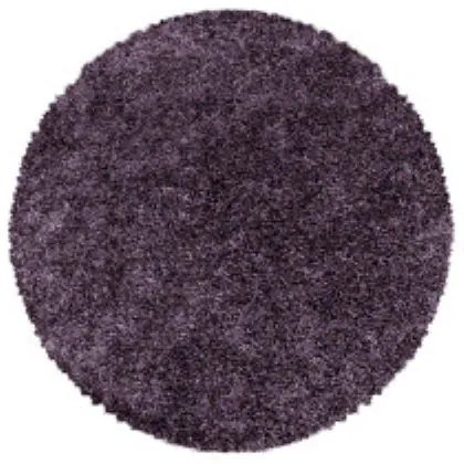 Ayyildiz, Kusový koberec Sydney Shaggy 3000 violett kruh, 120x120 (průměr) kruh, fialová, ložnice