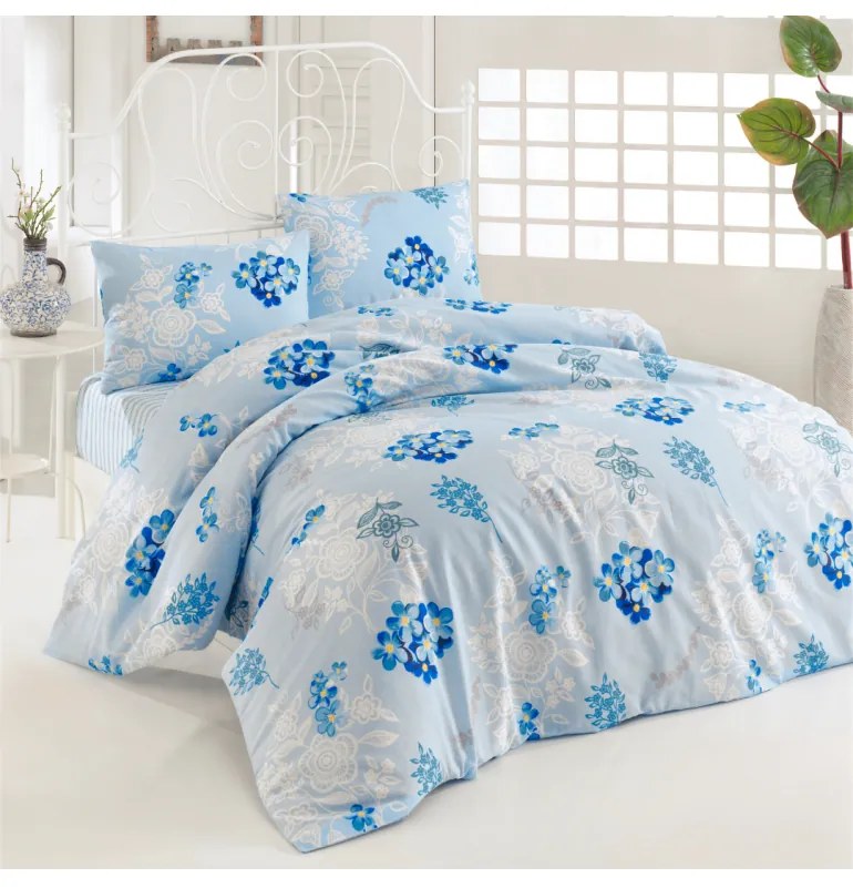 Povlečení bavlněné Serena EMI, Prodloužený set jednolůžko obsahuje 1x 140x220 + 1x 70x90