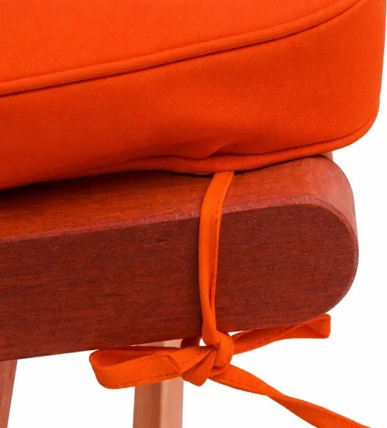 Sada sedáků na zahradní židli VANAMO 6 kusů - oranžovo-hnědá
