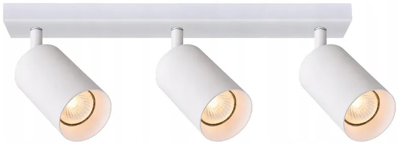 BERGE Bodové svítidlo GU10 VIKI-L 3 - bílé + 3x LED žárovka