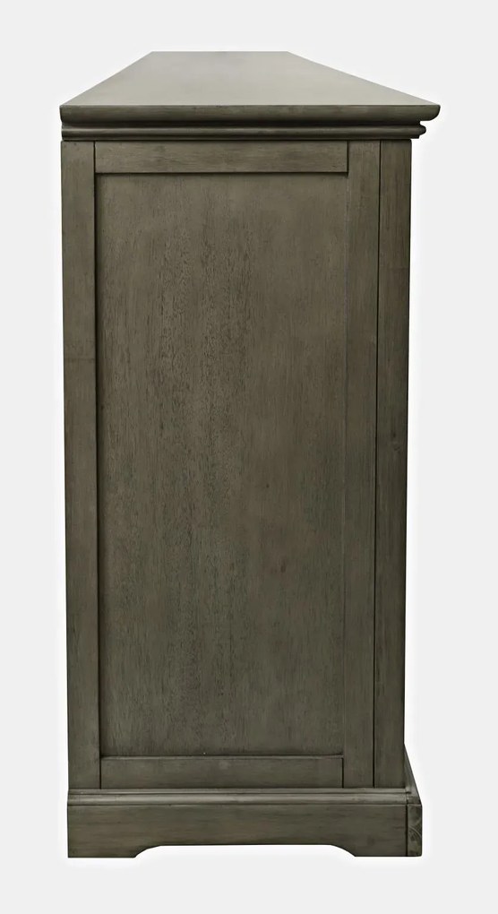 Komoda Avola 244 cm z masivu šalvějově šedá