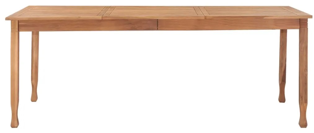 vidaXL Zahradní jídelní stůl 200 x 100 x 75 cm masivní teakové dřevo