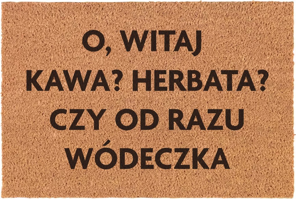 2 x Stěrač dveří Káva, Čaj nebo rovnou vodka? Dárek parapetů