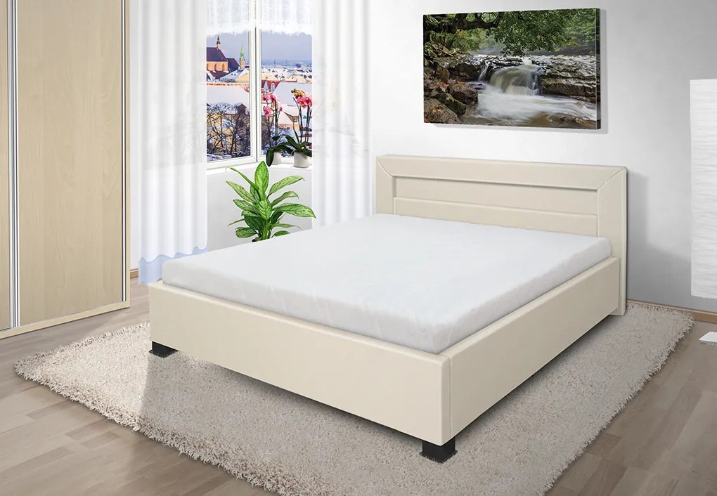 Luxusní postel Mia 180x200 cm Barva: eko šedá