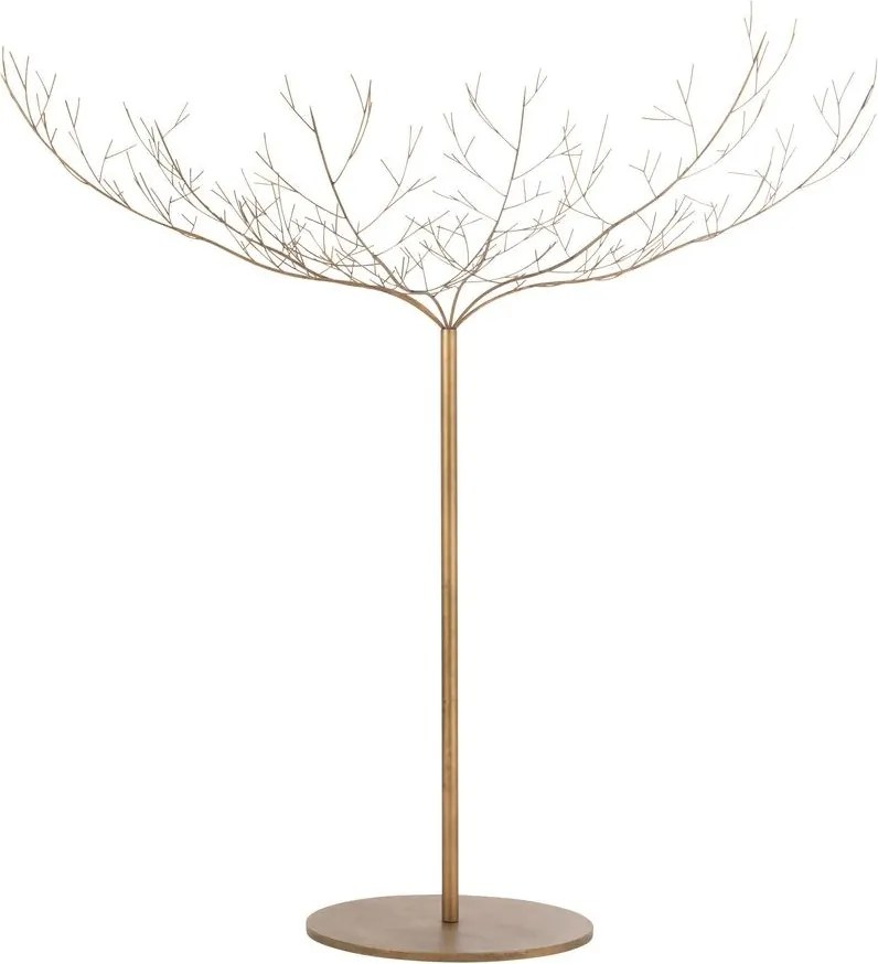 Zlatý veliký kovový dekorační strom Tree Gold - 255*255*250 cm
