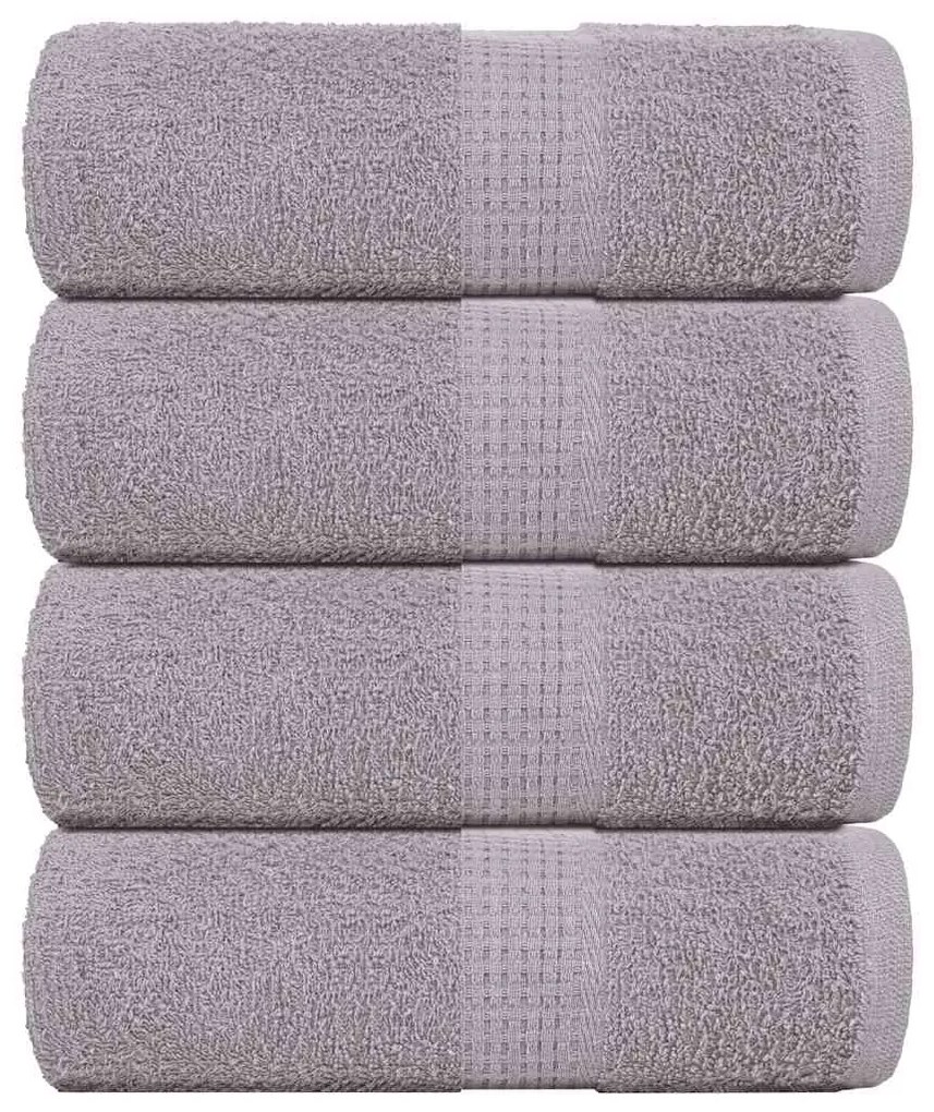 Ručníky pro hosty FROGN 4 ks šedé 30x50 cm 360 g/m² 136828