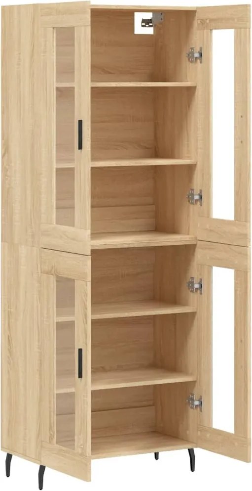 Skříň highboard dub sonoma 69,5 x 34 x 180 cm kompozitní dřevo 3198292