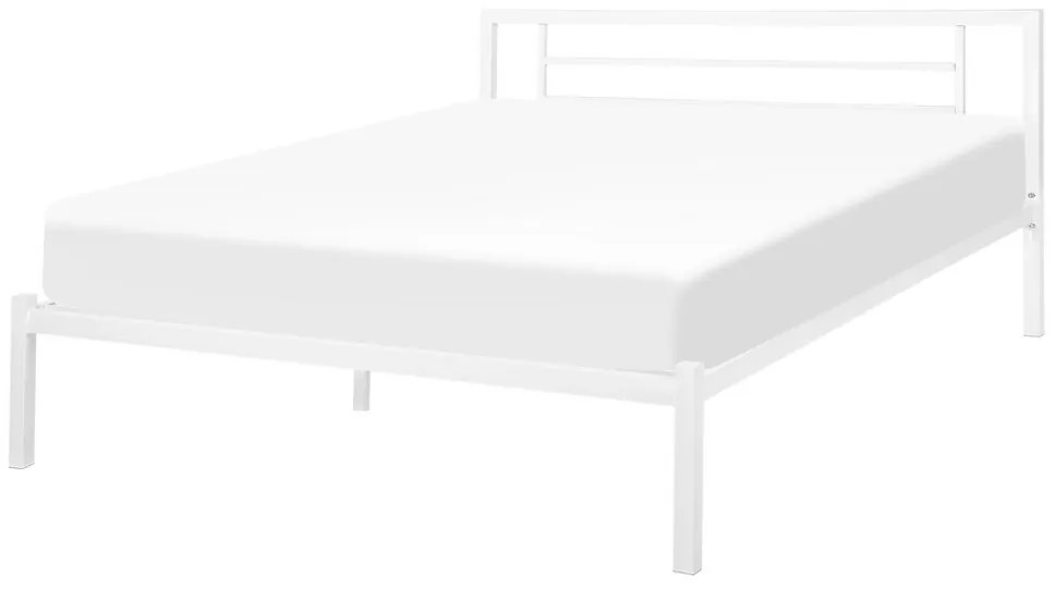 Manželská postel 160 cm CONNET (s roštem) (bílá). 1007225