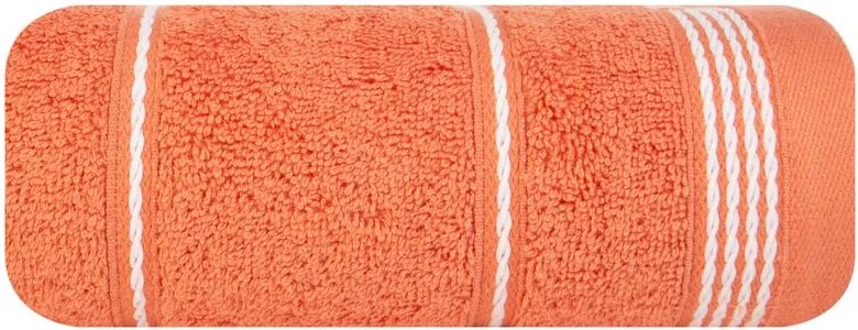 Ručník Mira 50x90 oranžový 12 froté 500 g/m2 Eurofirany