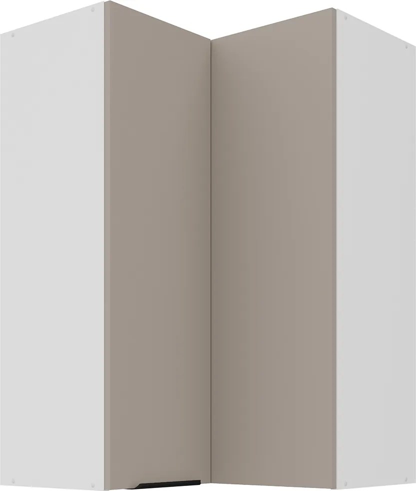 ARIA lb | horní kuchyňská skříňka 60x60 GN-90 2F (90°) rohová s policemi | VYSOKÁ | 60x60 cm | bílá/béžová