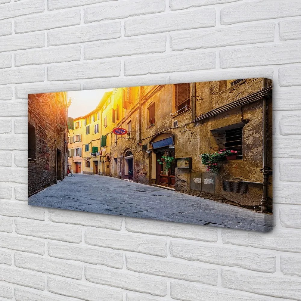 Obrazy na plátně Italy Street budovy 100x50 cm