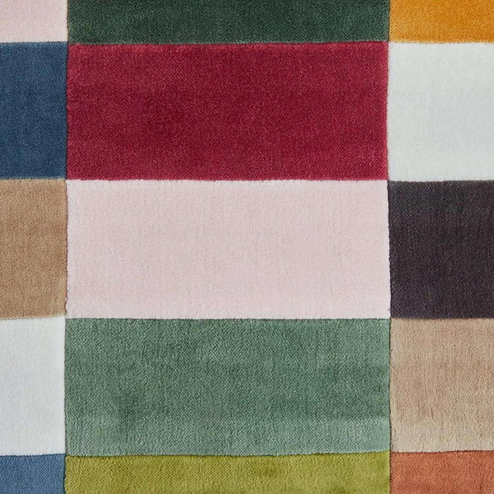 CHECKER VELVET Polštář 40 x 70 cm - mix barev