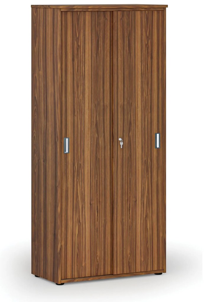 Skříň se zasouvacími dveřmi PRIMO WOOD, 800 x 420 x 1781 mm, ořech
