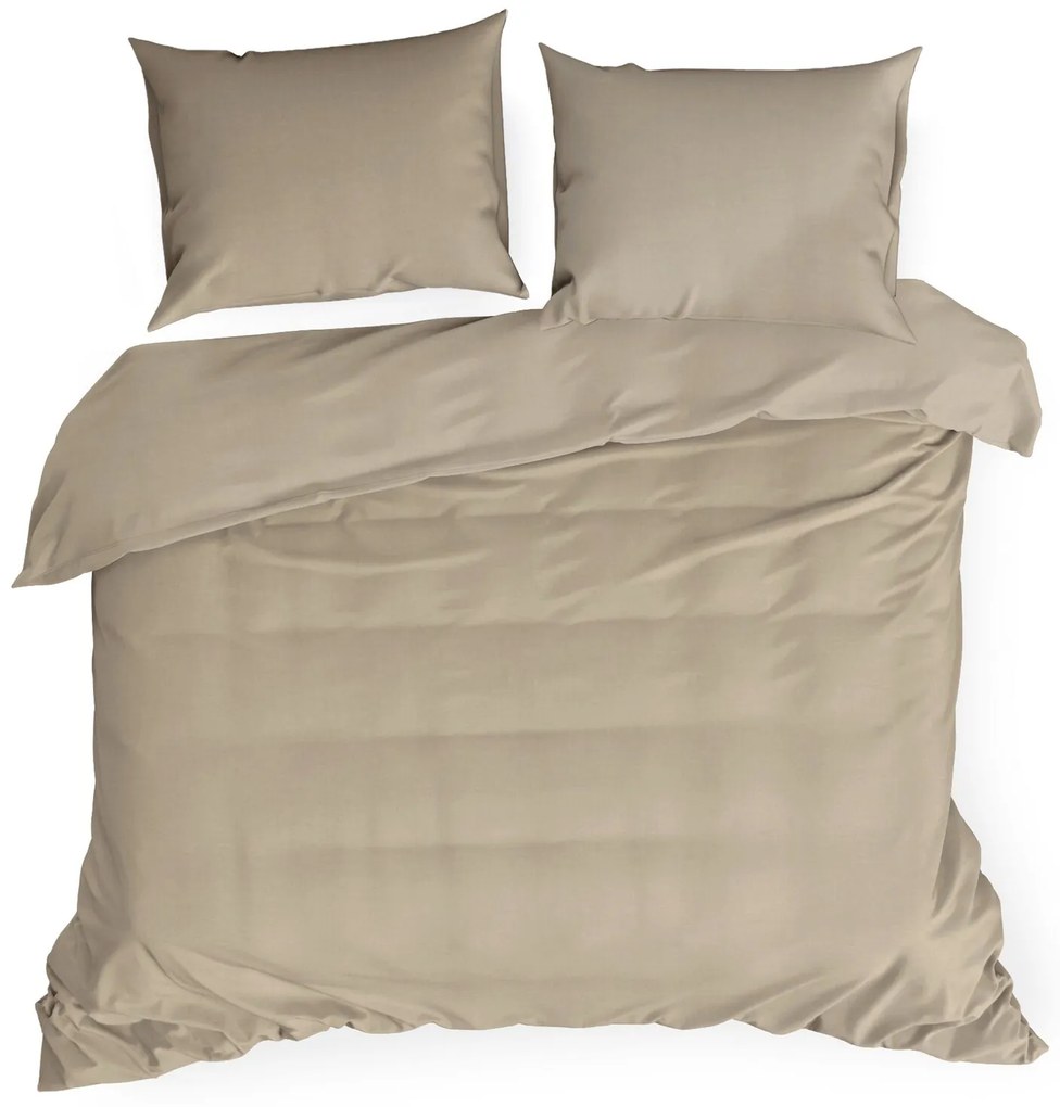 LNĚNÉ POVLEČENÍ LINEN 200X220 CM, 2 KS 70X80 CM BÉŽOVÁ
