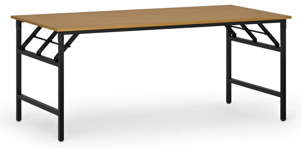 Konferenční stůl FAST READY, 180x90 cm, černá podnož, buk