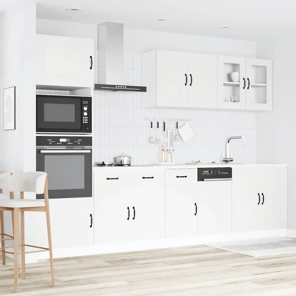 7dílná sada kuchyňských skříněk "Kalmar" bílé kompozit 3314731