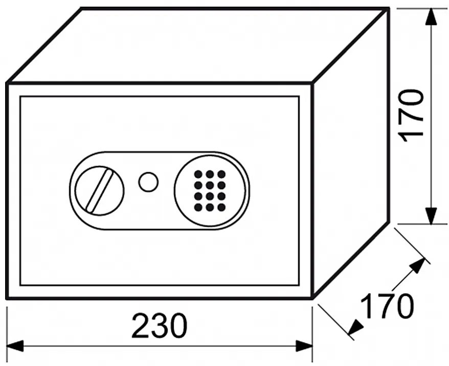 sejf s elektronickým zámkem RICHTER RS.17.EDN.B