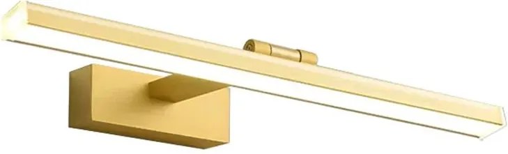Toolight Toolight, LED koupelnové nástěnné svítidlo nad zrcadlo 40cm 8W 1200lm 4000K APP833-1W, zlatá, OSW-07011