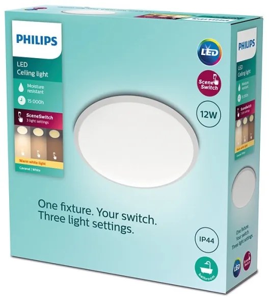 Philips - LED Stmívatelné koupelnové svítidlo SCENE SWITCH LED/12W/230V IP44