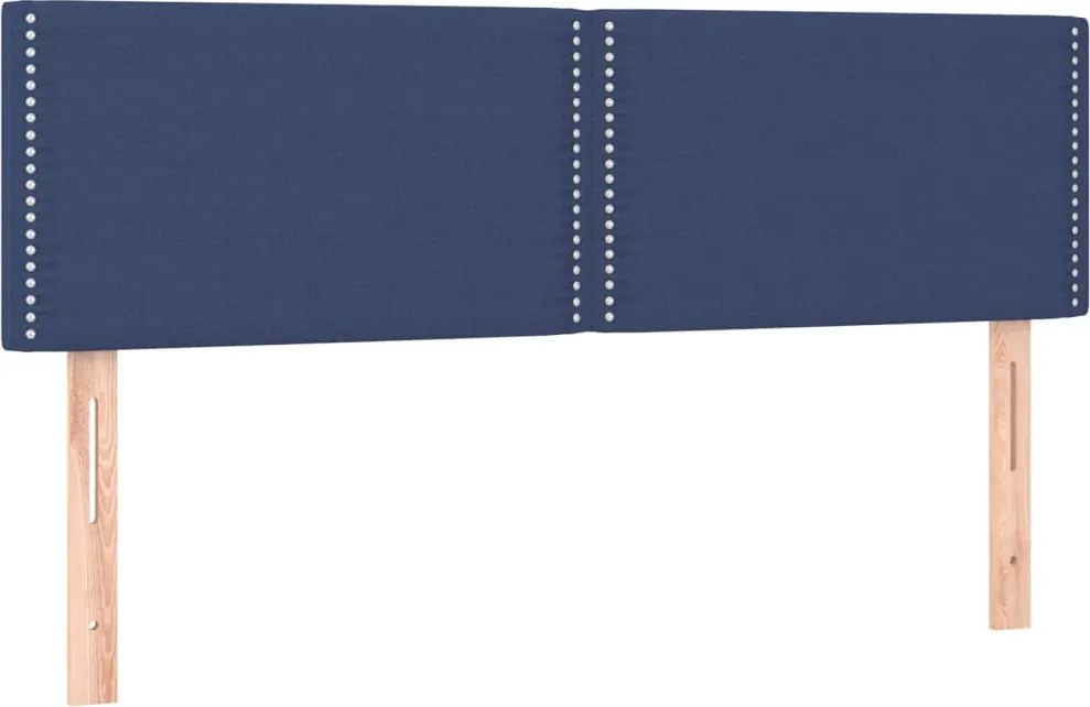 Box spring postel s matrací modrá 140x190 cm textil 3140535
