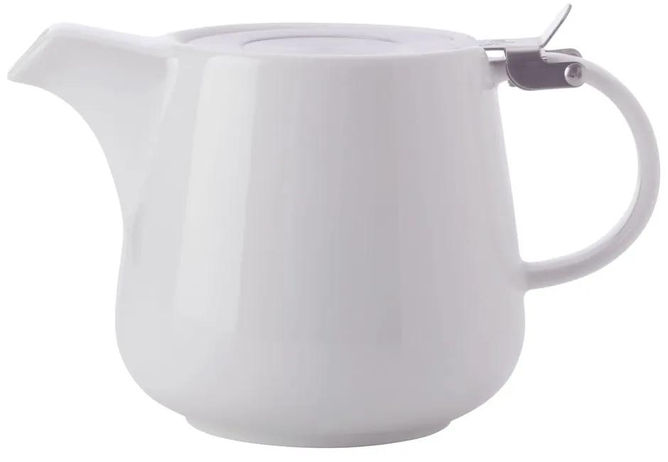 Bílá porcelánová čajová konvice se sítkem Maxwell &amp; Williams Basic, 1,2 l