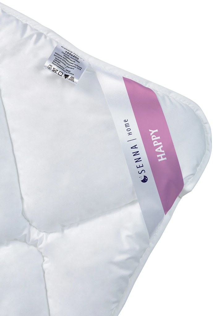 Antialergická přikrývka 155x200 Happy white polyester microfiber celoroční Inter Widex