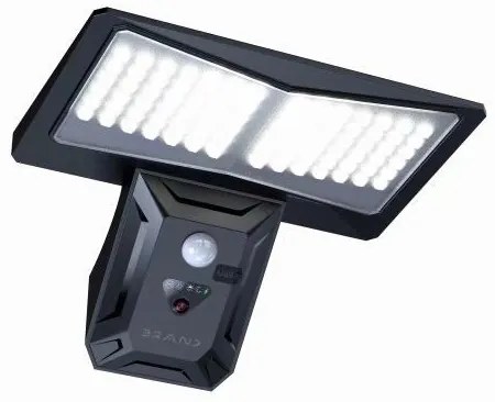 Immax 08482L-LED Solární nástěnné svítidlo se senzorem LED/2,6W/5,5V IP65 černá