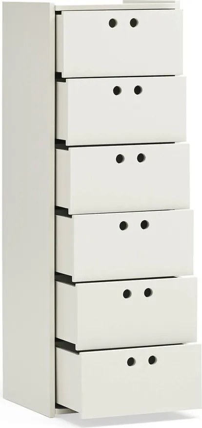Krémová skříňka 40x118x40 cm Wally – Teulat
