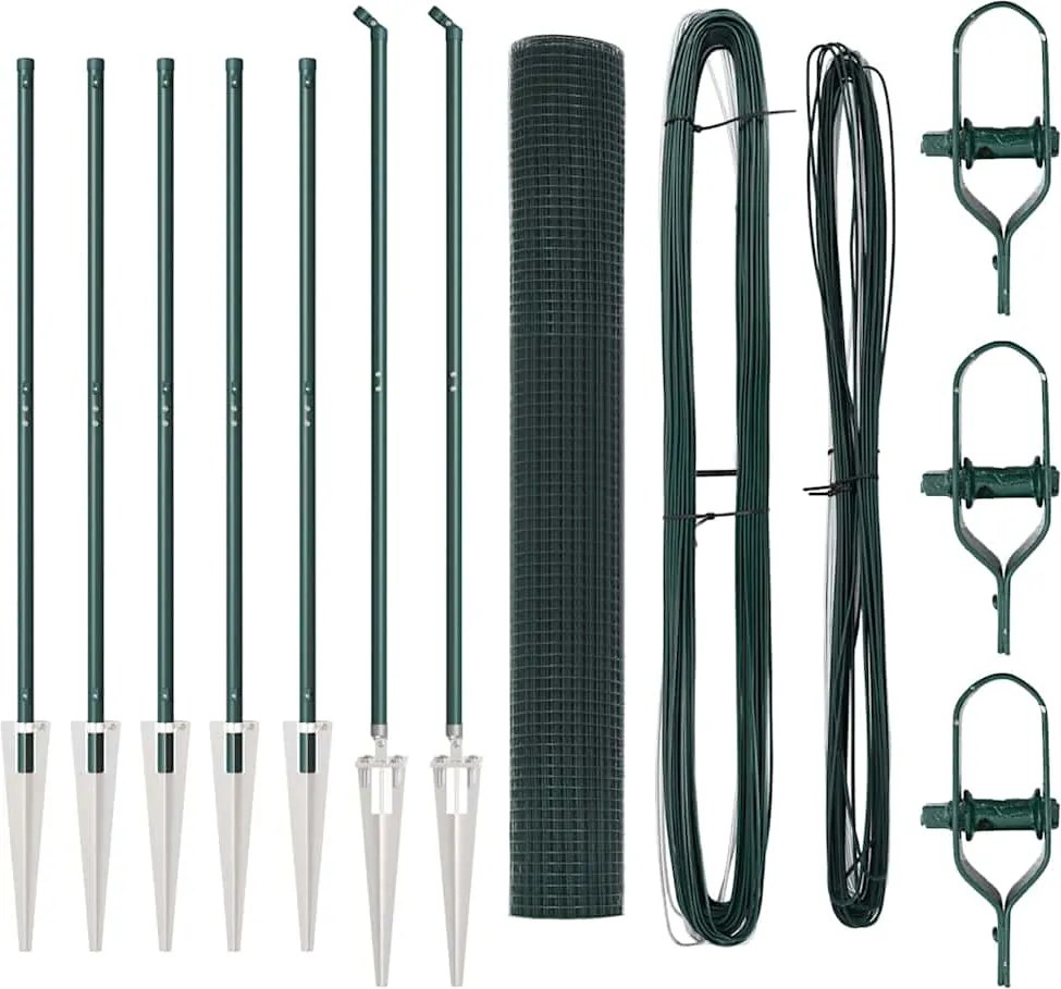 Svařované drátěné ploty s hroty 10 x 1,2 m Ocel potažená PVC 3352051