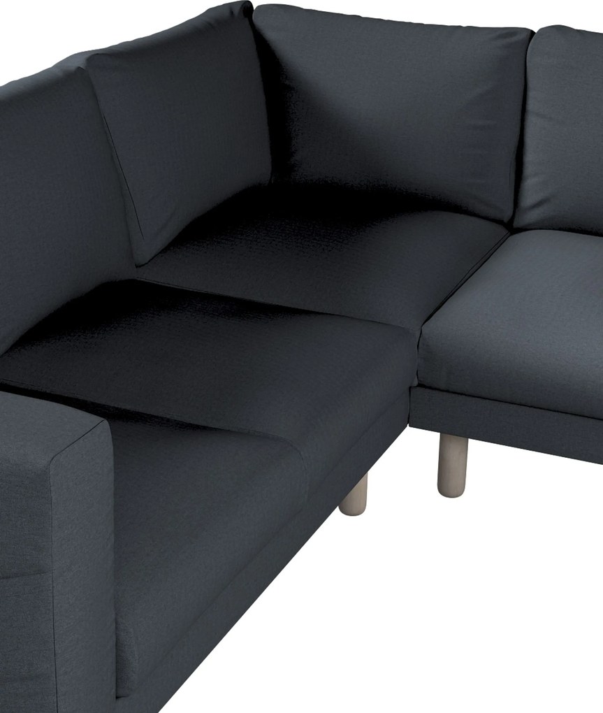 Potah na pohovku IKEA Norsborg rohová 4-místná barva modrá látka pletený vzor