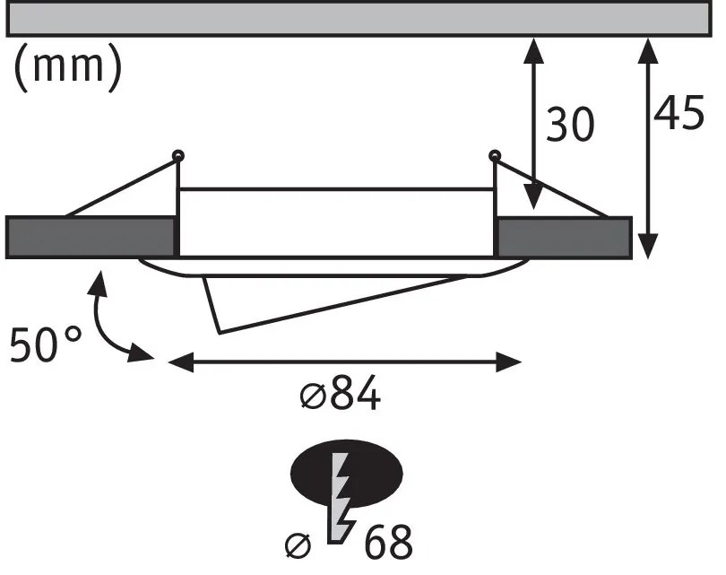 Paulmann 92961 ZigBee LED Nova Plus Coin, zapuštěná bodovka 1x6.5W se změnou teploty světla, kartáčovaný hliník
