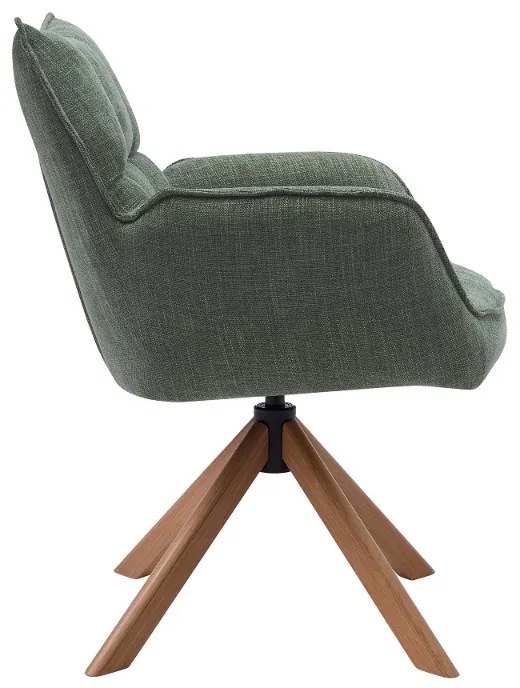 Designová otočná židle Callahan II lesnická zelená