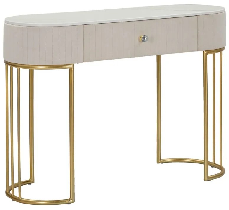 Designová konzole Hadassah 100 cm krémová