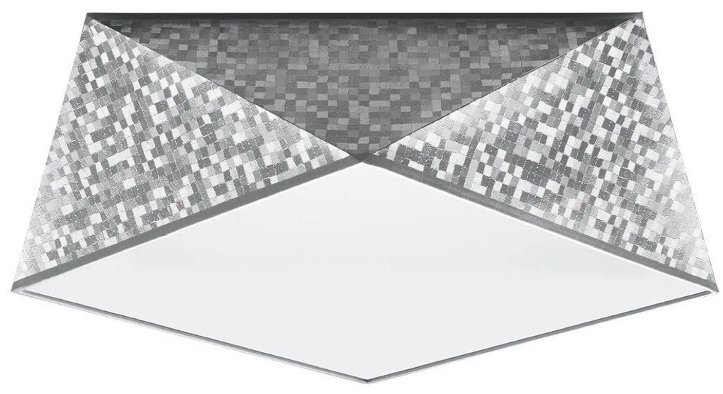 Sollux Lighting Stropní svítidlo HEXA 35 stříbrné