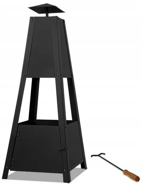 Záhradní krb Pyramída 102 cm