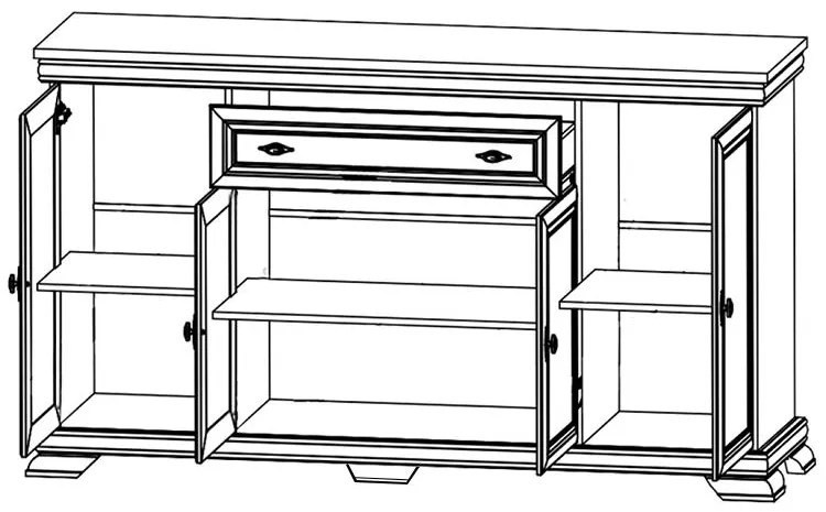 KORA a | komoda KK4 | 168 cm | andersen