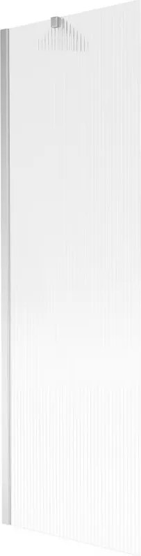 Mexen Next, vanová zástěna 1-křídlová 60 x 150 cm, fixní křídlo, 6 mm sklo s pruhy, chromový profil, 895-060-000-00-09-01