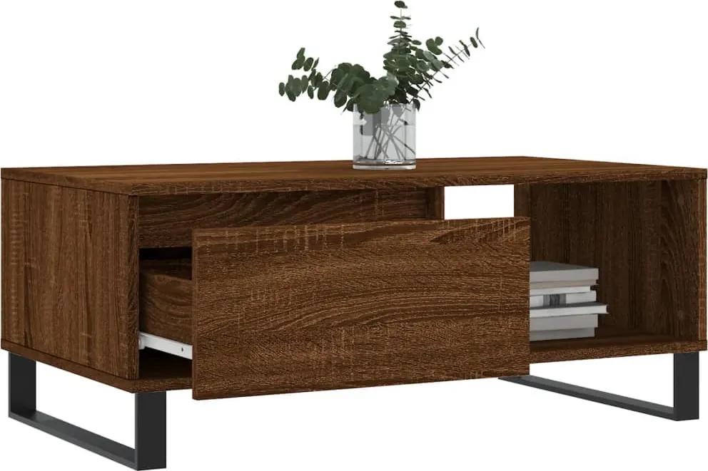 vidaXL Konferenční stolek 90x50x36,5 cm kompozitní dřevo [830579] Barva: šedá sonoma