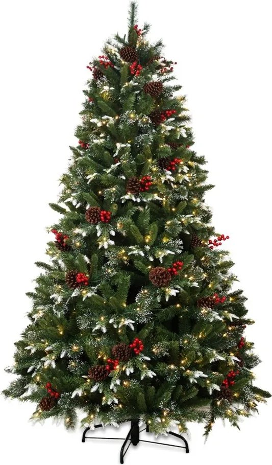 Umělý vánoční stromeček výška 210 cm Snowy Pine LED – Můj Stromeček