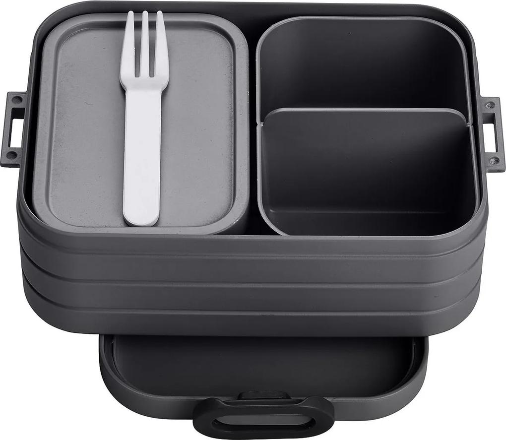 Mepal Bento Lunchbox midi – Chlebník - 4 sendviče - severská černá