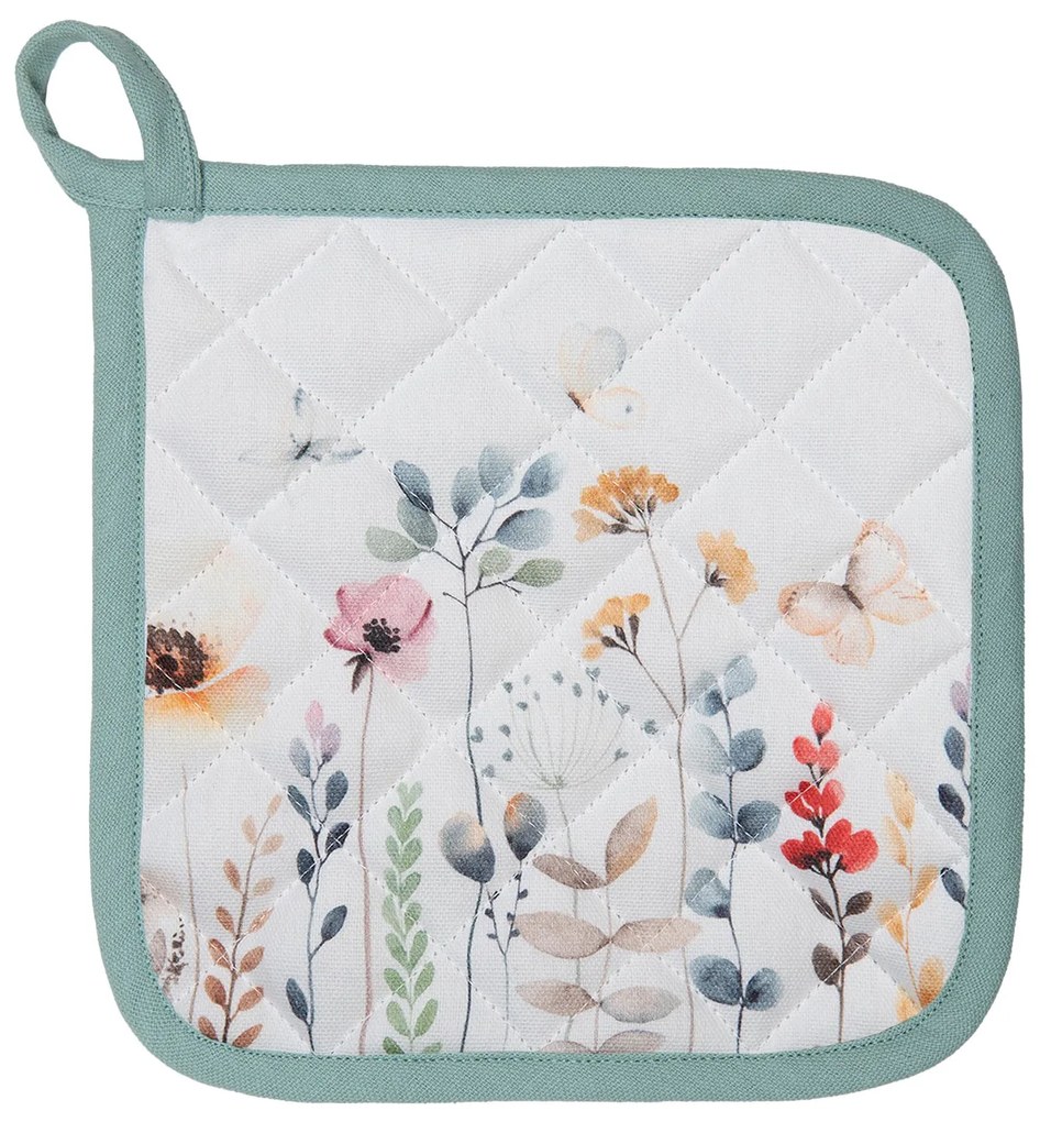Bavlněná podložka pod hrnec Flowerbomb - 20*20 cm