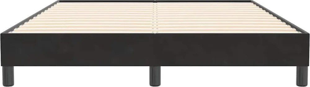 Postel Box Spring bez matrace černá 140x210 cm samet 3315827