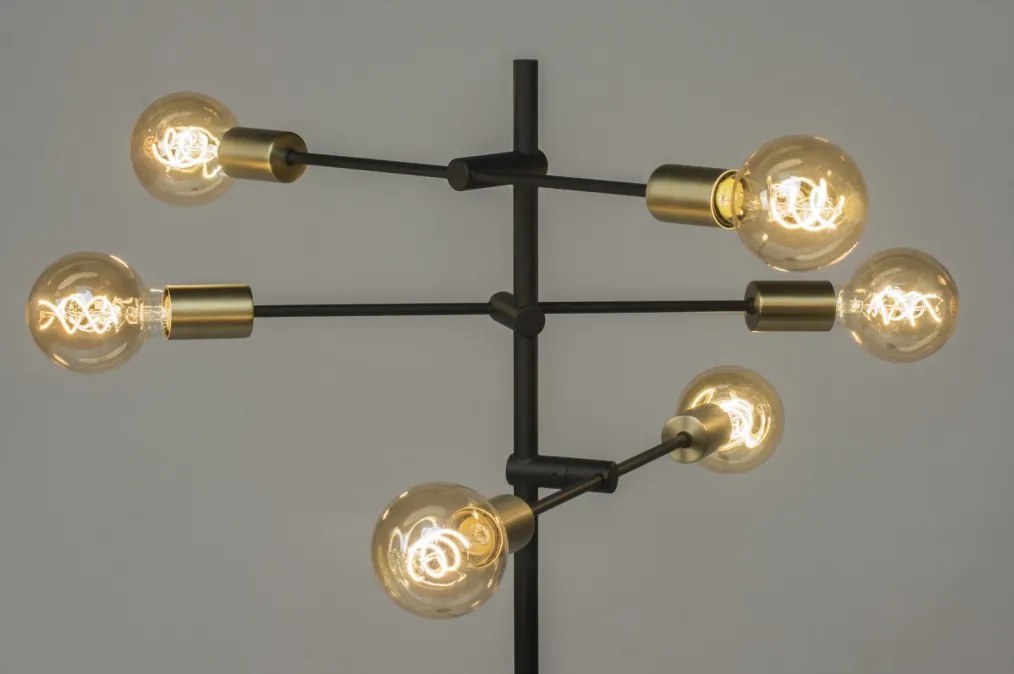 Stojací designová lampa Sydney Bulb Gold
