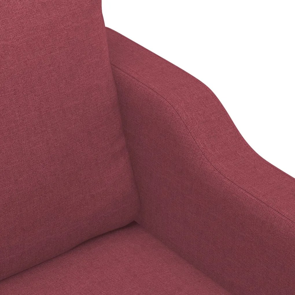 4dílná sedací souprava s poduškami vínová textil 3201784