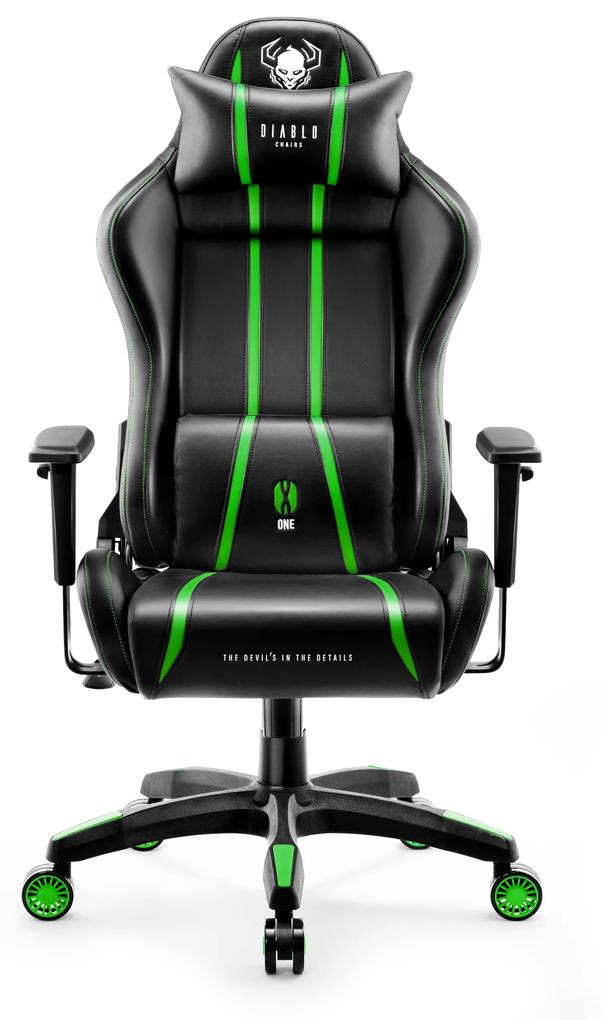 Herní židle Diablo X-One 2.0 Normal Size: černo-zelená Diablochairs