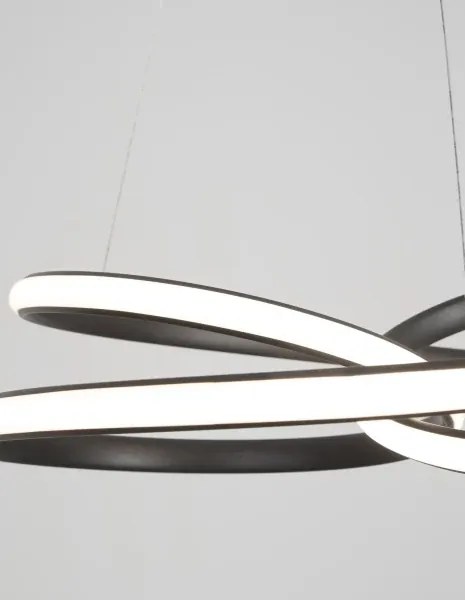 LED lustr Menton 52 černé