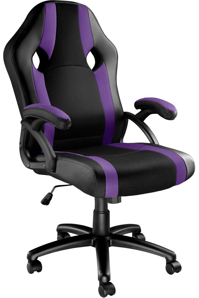 tectake 403484 kancelářská židle goodman - černá/fialová