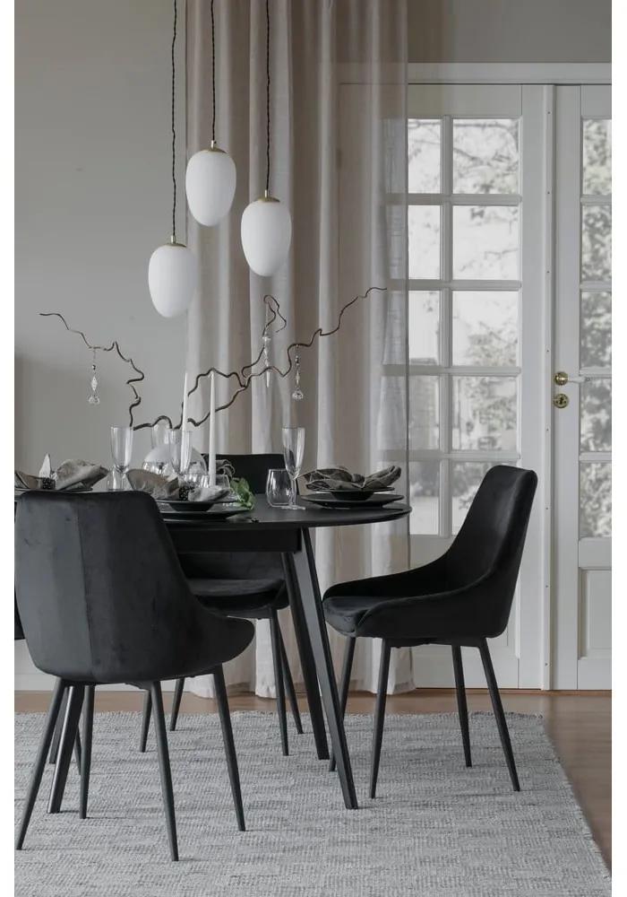 Tmavě šedé jídelní židle v sadě 2 ks Sierra – Rowico