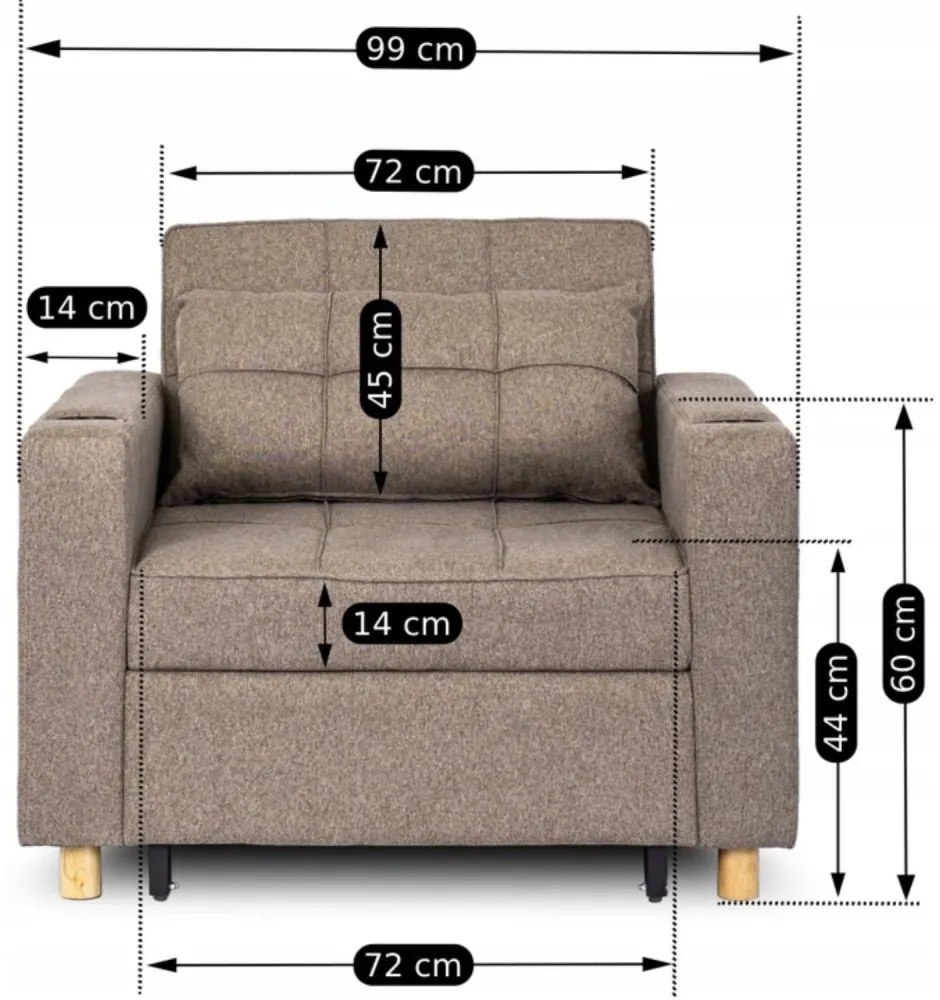 Elegantní křeslo SOLOR Béžové – Luxusní pohodlí pro váš domov Mebel Elite