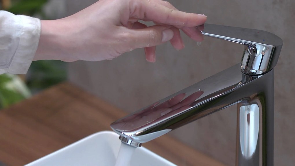 Hansgrohe Talis E, vysoká umyvadlová baterie 240 s odtokovou soupravou s táhlem, chromová, 71716000